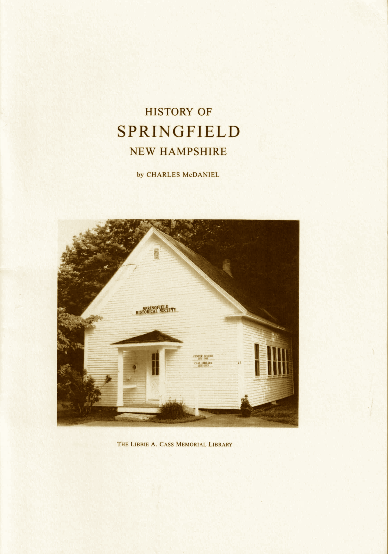 Publications – Springfield Historical Society